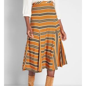 Modcloth | Skirts | Midi Striped Skirt | Poshmark